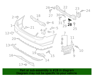 86636-J6000 - Impact Bar Lower Bracket 2019-2020 Kia K900 | Kia.Parts Store