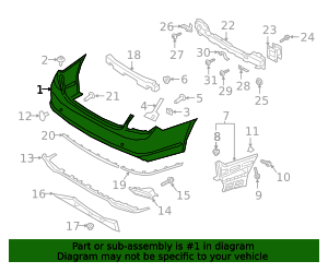 86640-J6000 - Bumper Cover 2019-2020 Kia K900 | Kia.Parts Store