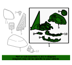 51168491677 - 2018-2024 BMW X3 Mirror Assembly (51-16-8-491-677) | BMW ...