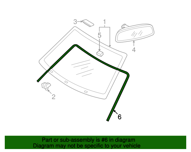 86131-2F000 - Reveal Molding 2004-2009 Kia | Kia.Parts Store