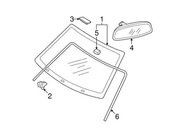 86131-2F000 - Reveal Molding 2004-2009 Kia | My Kia Parts