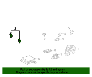 89173-09893 - Ft Impact Sensor - 2018-2022 Toyota Camry | Conicelli ...