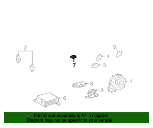 89952-06050 - Passenger Discriminating Sensor - 2018-2021 Toyota | OEM ...