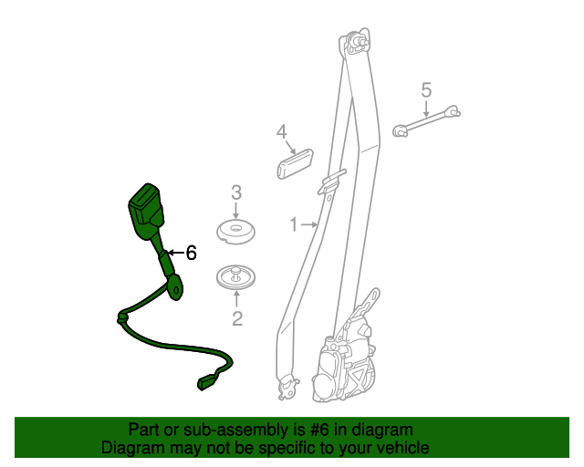 72117359090 - 2016-2022 BMW Buckle (72-11-7-359-090) | BMW of South ...