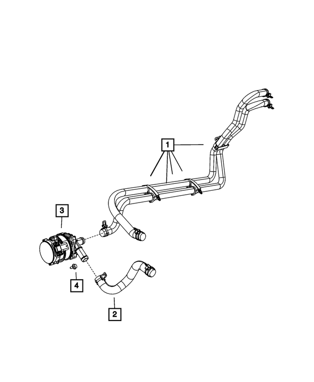 2011 Ram 1500 Heater Core Hose 68043569AA | QuirkParts