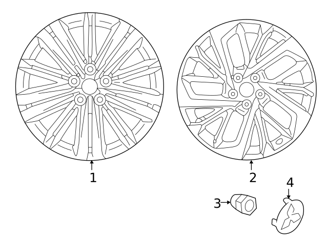 4250G022 - Wheel, Alloy 2022-2024 Mitsubishi | Mitsubishi Direct Parts