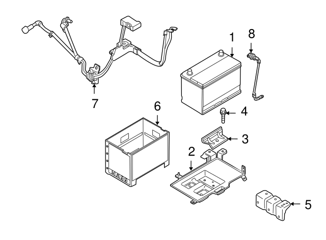 37112-2E100 - Battery Cover 2006-2009 Kia | Kia.Parts Store