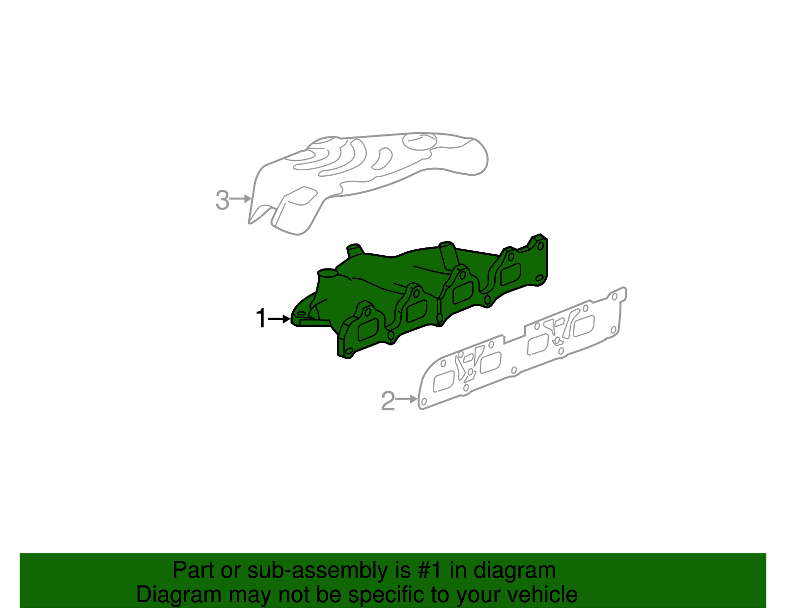 2008-2017 GM Exhaust Manifold 12643496 GM | GMPartsDirect.com