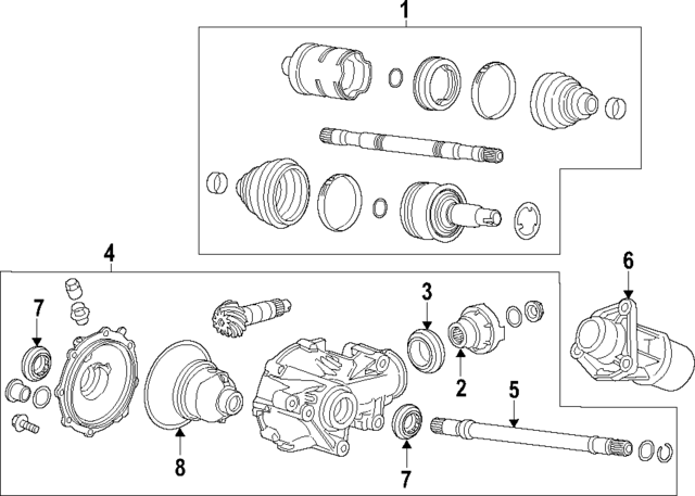 2013-2019 Cadillac Front Differential Carrier Cover Gasket 22772322 ...