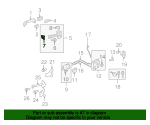 2008-2015 Scion xB Grommet Screw 90189-05171 | Toyota Parts Center