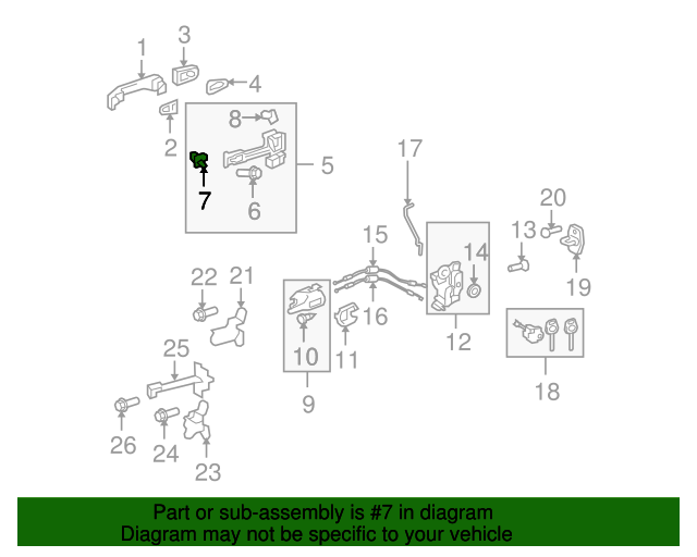 2008-2015 Scion xB Grommet Screw 90189-05171 | Toyota Parts Center