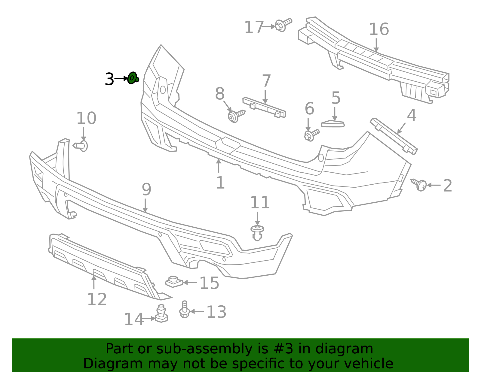 90358-T6N-A01 - Bumper Cover Bolt 2017-2025 Honda | Honda Parts Online