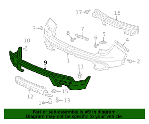 2019-2021 Honda Passport Lower Cover 71510-TGS-A00 | Honda Factory Parts
