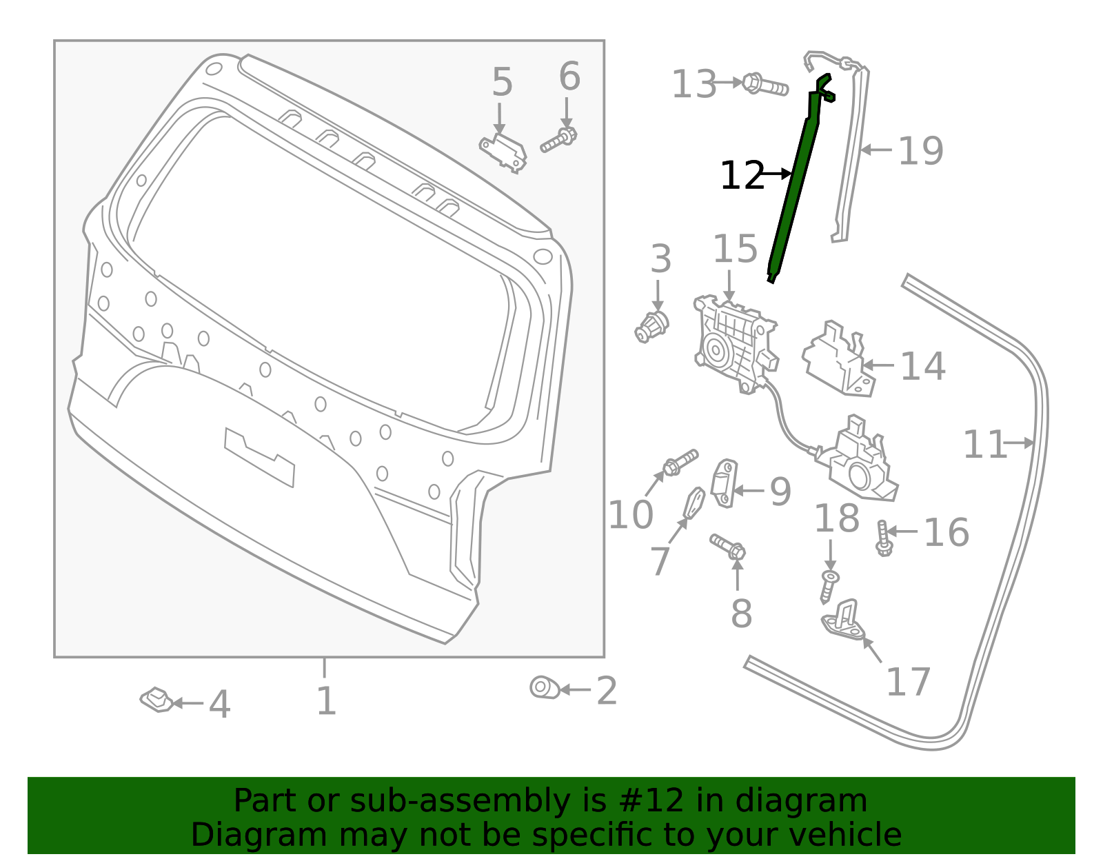 2022-2025 Hyundai Palisade Lift Cylinder 81841-S8600 | OEM Parts Online