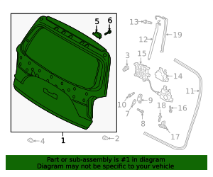 72801-S8440 - Liftgate 2023-2025 Hyundai Palisade | AutoNation Parts
