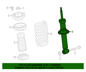 2011-2018 BMW Shock Absorber 33526796317 | OEM Parts Online