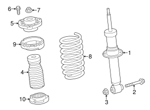 2011-2018 BMW Shock Absorber 33526796317 | OEM Parts Online