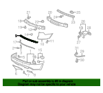 2008-2012 Buick Enclave Chrome Rear Bumper Fascia Lower Skid Plate ...