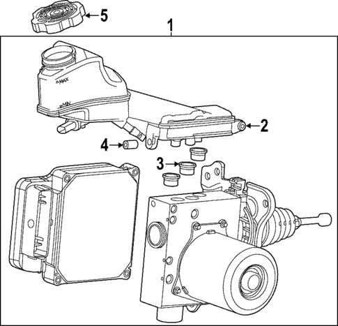 Master Cylinder - Components On Dash Panel for 2024 Chevrolet Malibu ...