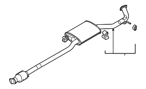 Genuine Rear Muffler for 2019-2020 Hyundai Santa Fe | Part# 28710-S2300 ...