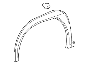 75602-76010 - Wheel Opening Molding For 2019-2024 Lexus | Lexus OE Parts