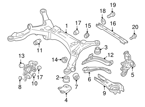 Rear Suspension for 2004 Volvo S80 | TascaParts.com