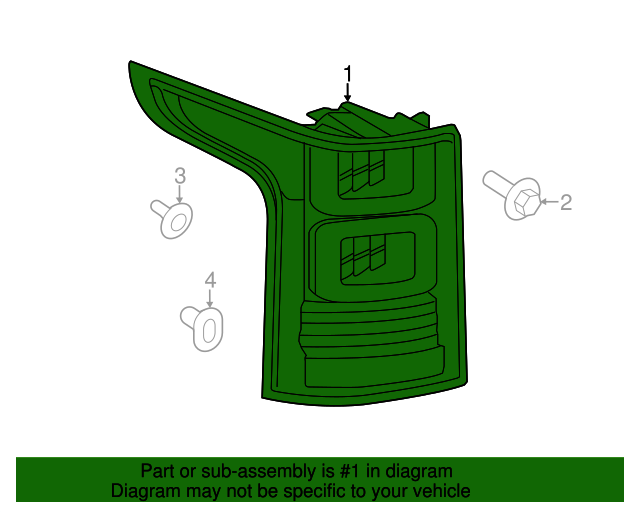 2013-2017 Land Rover Range Rover Combo Lamp LR061572 | OEM Parts Online