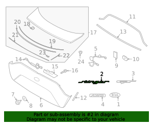 86311-J5000 - Nameplate 2019-2022 Kia Stinger | Kia.Parts Store