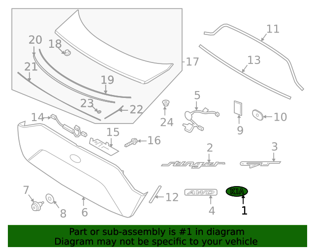 2018-2021 Kia Stinger OEM NEW 2018-20 Kia Stinger Atlantica Front ...