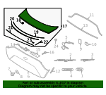 87210 J5000 - Spoiler 2018-2023 Kia Stinger | Kia.Parts Store