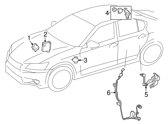2015-2023 Lexus Height Sensor 89408-24070 | OEM Parts Online