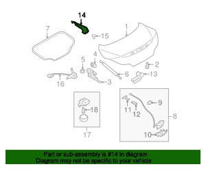 84835-JL00A - Drip Channel 2008-2015 Infiniti | AutoNationParts.com