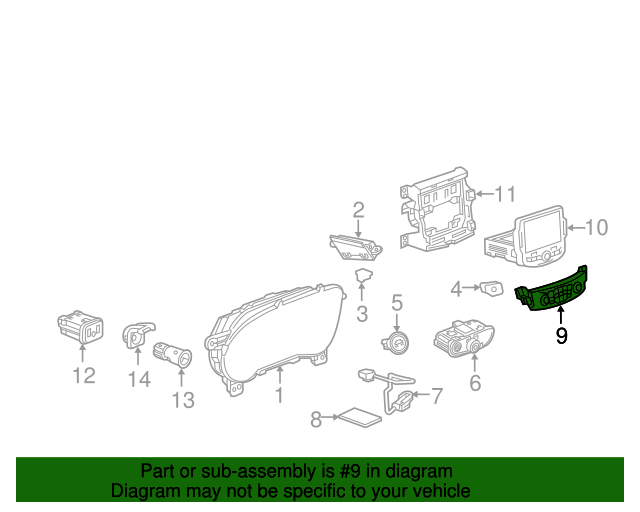 2018-2020 Chevrolet Traverse Dash Control Unit 84344403 | GMPartsDirect.com