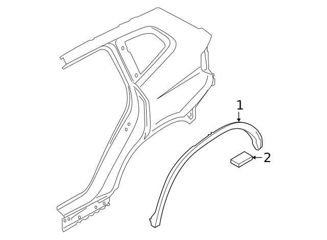 51779478312 - 2019-2021 BMW X7 Wheel Flare (51-77-9-478-312) | BMW of ...