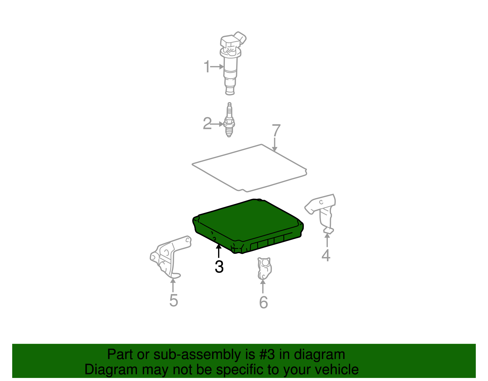 2008 Pontiac Vibe Powertrain Control Module 19205372 | Karl Auto Parts