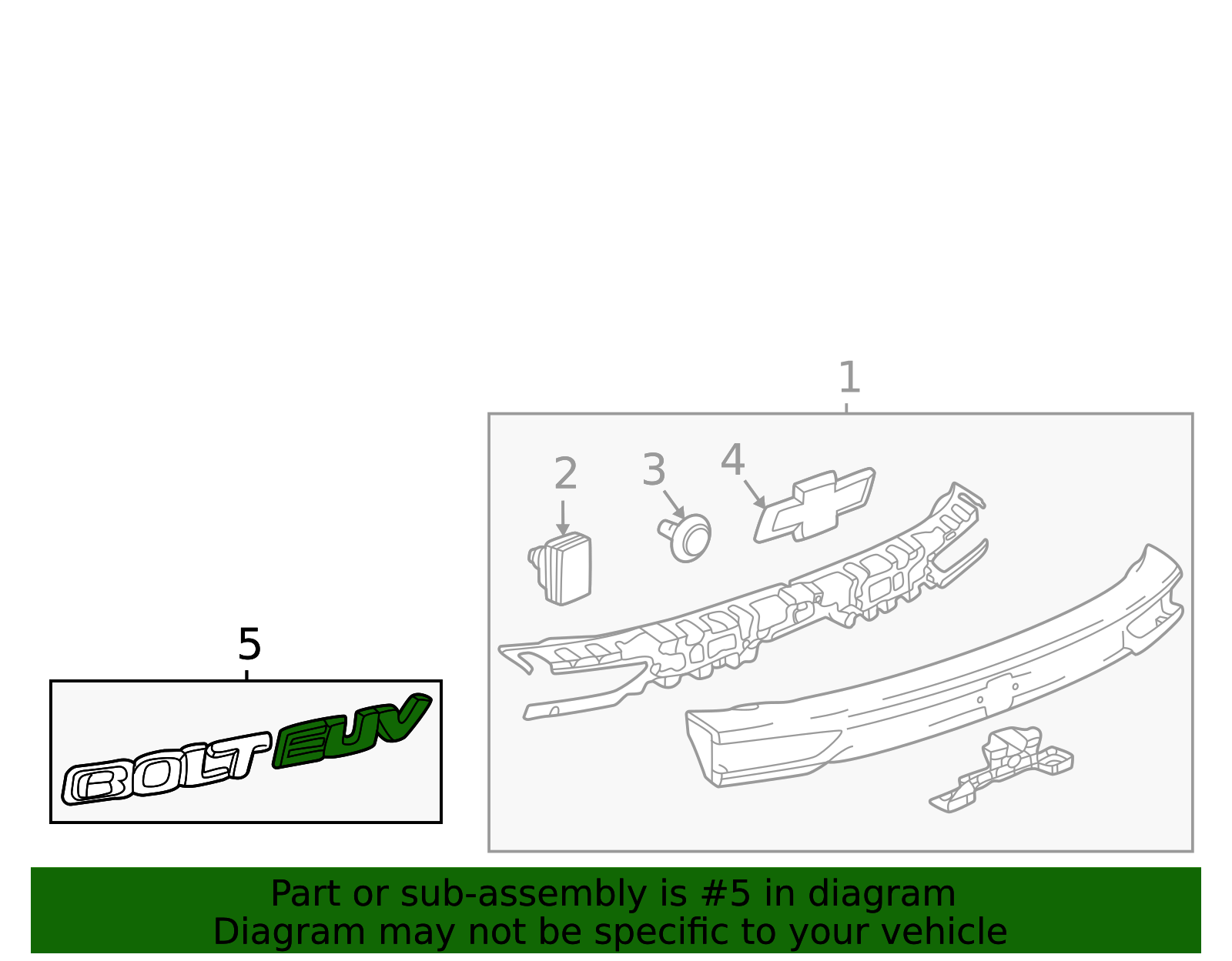 2022-2023 Chevrolet Bolt EUV Plate 42691034 | Awesome Parts