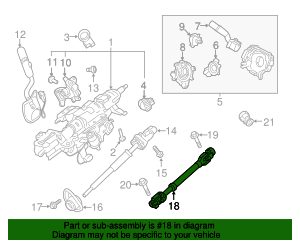HC3Z-3B676-C - Lower Shaft 2017-2022 Ford | AutoNationParts.com