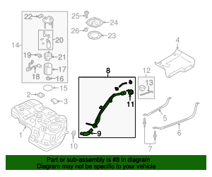 2013-2019 Hyundai Filler Neck 31030-B8500 | QuirkParts