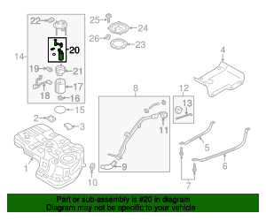 2013-2019 Hyundai Fuel Pump 31111-2W750 | OEM Parts Online