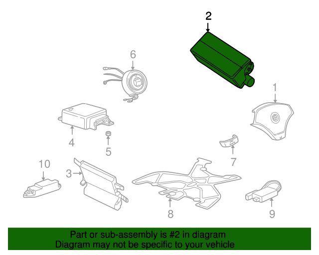 Genuine BMW 72-12-8-412-925 | Passenger Air Bag | FREE Shipping on Most ...