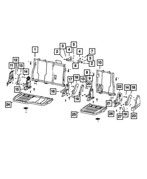 Rear Seats - Second Row Adjusters, Recliners, Shields and Risers for ...