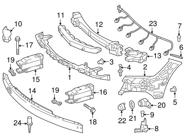 218-885-02-63 - Brake Air Duct 2012-2014 Mercedes-Benz CLS 63 AMG ...