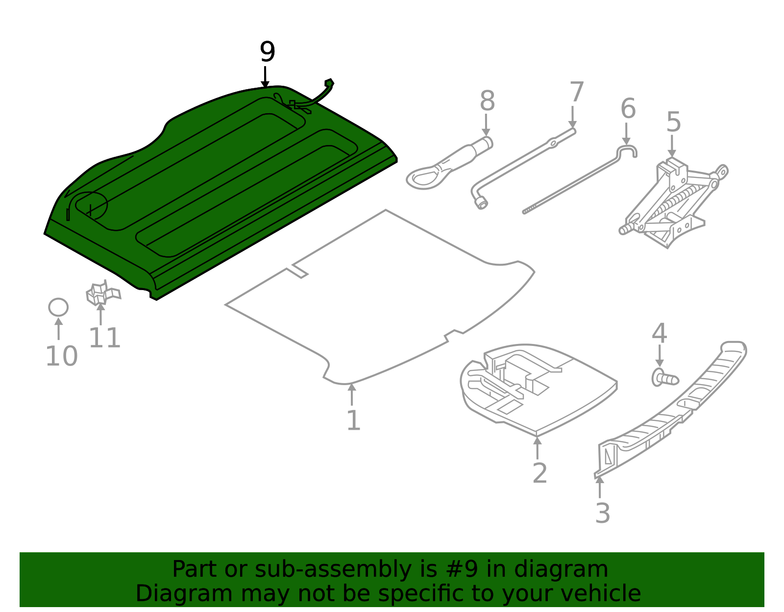 79910-5RL0A - Finisher-Rear Parcel Shelf 2018-2025 Nissan Kicks ...