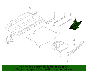 99550-5RW0A - Jack 2018-2024 Nissan Kicks | Nissan Parts & Accessories ...