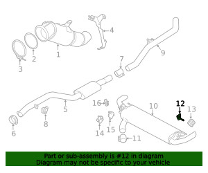 Genuine BMW 18-30-7-935-432 | Exhaust System Hanger Bracket | FREE ...