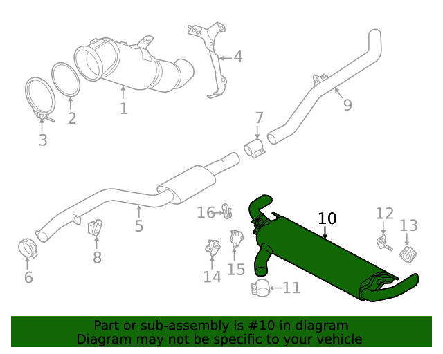 18-30-7-935-430 - Rear Muffler - 2019-2023 BMW | Buy BMW Parts Now