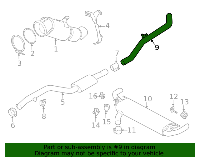 18-30-7-935-429 - Intermediate Pipe 2019-2023 BMW | AutoNationParts.com