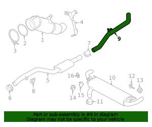 18307935429 - 2019-2021 BMW Intermediate Pipe (18-30-7-935-429) | BMW ...