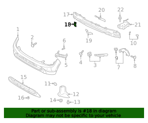 2022-2023 Hyundai Reinforced Beam Upper Bracket 86635-J9BA0 | OEM Parts ...