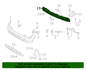 2022-2023 Hyundai Kona Bumper Impact Bar 86631-J9DA0 | AutoNationParts.com